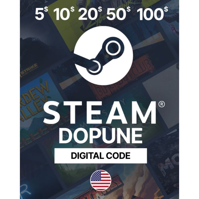 STEAM Wallet Gift Card (USD) - Digitalna dopuna