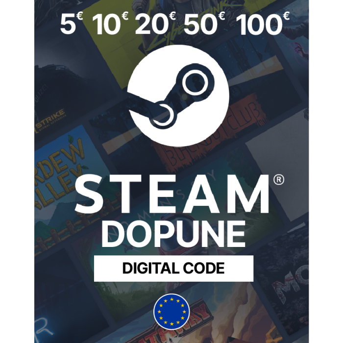 STEAM Wallet Gift Card (EUR) - Digitalna dopuna