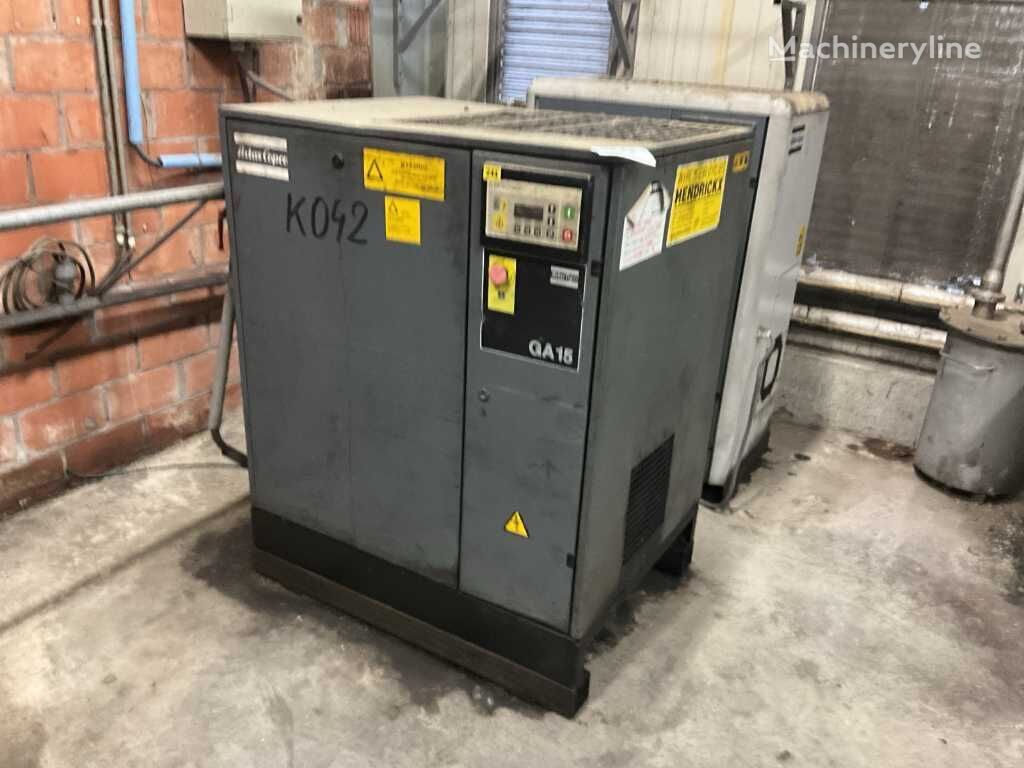 Prodaje se Atlas Copco Compressor ATLAS COPCO GA15FF stacionarni kompresor na aukciji