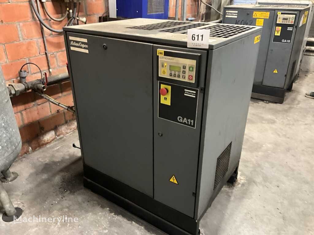 Prodaje se Atlas Copco Compressor ATLAS COPCO GA11FF stacionarni kompresor na aukciji