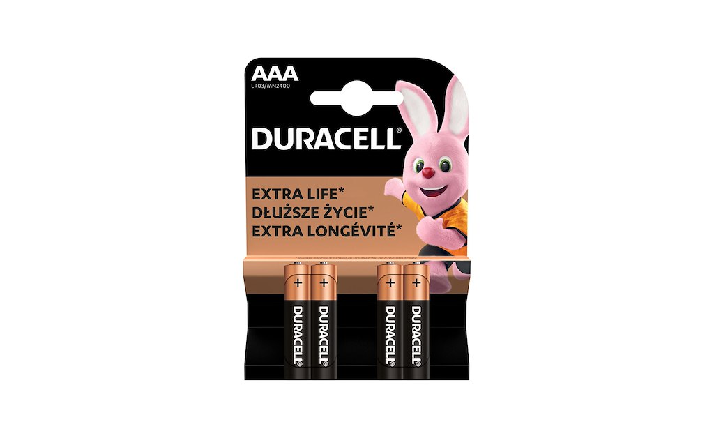 Duracell Basic AAA 4kom DURALOCK