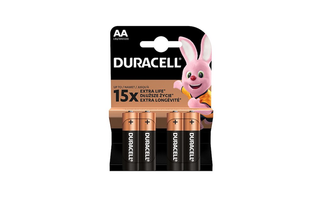 Duracell Basic AA 4kom DURALOCK