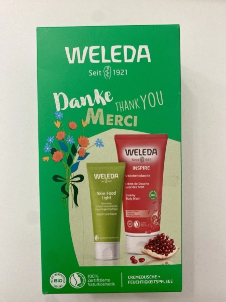 Weleda Prolećni Set Nar Kremasti gel za tuširanje 200ml + Skin Food Light krema 30ml