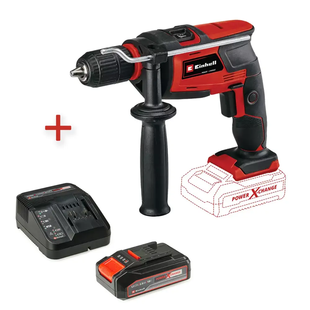 Einhell Aku udarna bušilica TC-ID 18 Li-Set , 18V 2,5Ah PXC Starter Kit