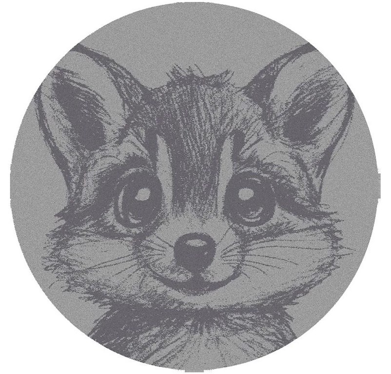 Tepih Racoon 133 x 133 cm okrugli