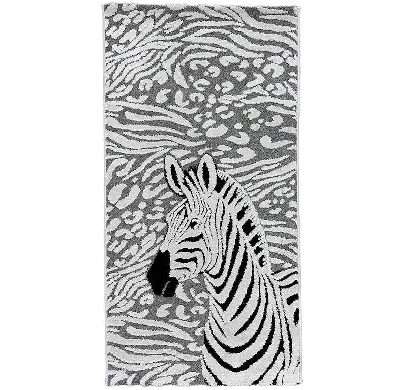 Tepih Elio Kids Zebra 80 x 150 cm crni