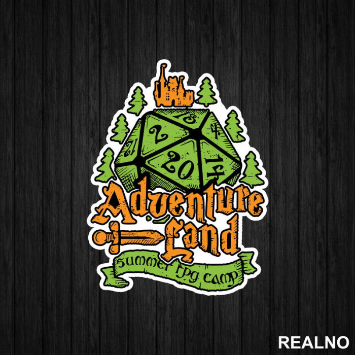 ADVENTURE LAND - D&D - DUNGEONS AND DRAGONS - NALEPNICA