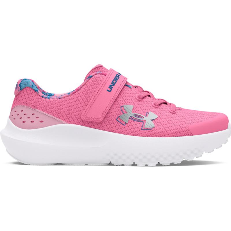 Under Armour Girls' Pre-School UA Surge 4 AC Printed Running Shoes