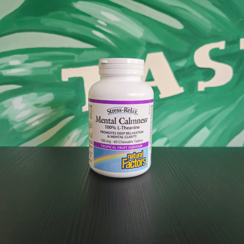 Natural Factors – Mental Calmness L-Theanine 100mg – 60 Tableta Za Žvakanje