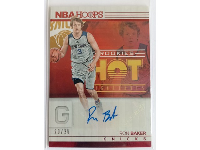 2016/17 Panini Hoops NBA Ron Baker Auto #/25