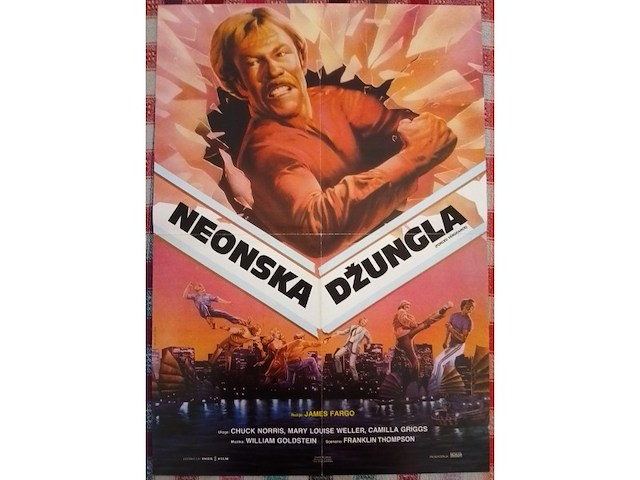 plakat NEONSKA DŽUNGLA (Chuck Norris)