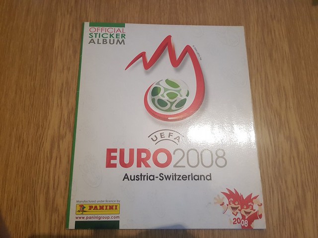 Prazan album - Euro 2008 (Panini) 3,bez slicica