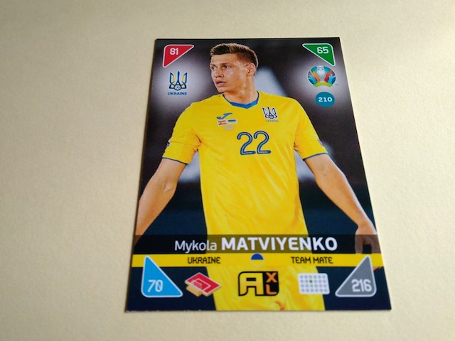 EURO 2020 Kick Off AXL - Base cards Br. 210