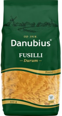 TESTENINA FUSILLI DURUM DANUBIUS 400G
TESTENINA FUSILLI DURUM DANUBIUS 400G