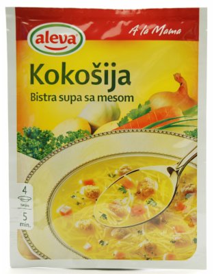 SUPA BISTRA KOKOŠIJA SA MESOM ALEVA 45G
SUPA BISTRA KOKOŠIJA SA MESOM ALEVA 45G