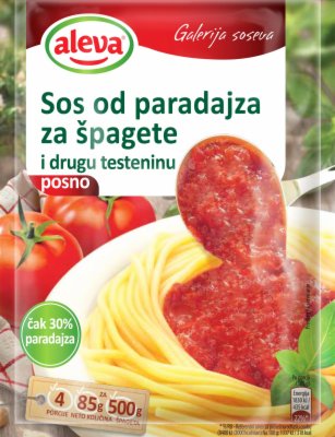 SOS ZA ŠPAGETE ALEVA 85G
SOS ZA ŠPAGETE ALEVA 85G