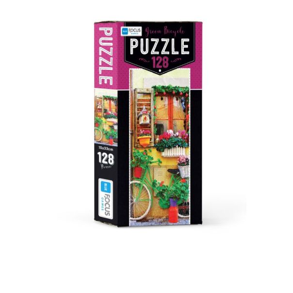 BLUE FOCUS Puzzle Zelena bicikla - 128 delova