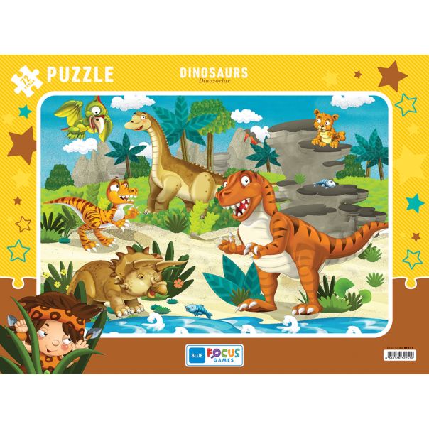 BLUE FOCUS Puzzle Dinosaurus – 72 delova