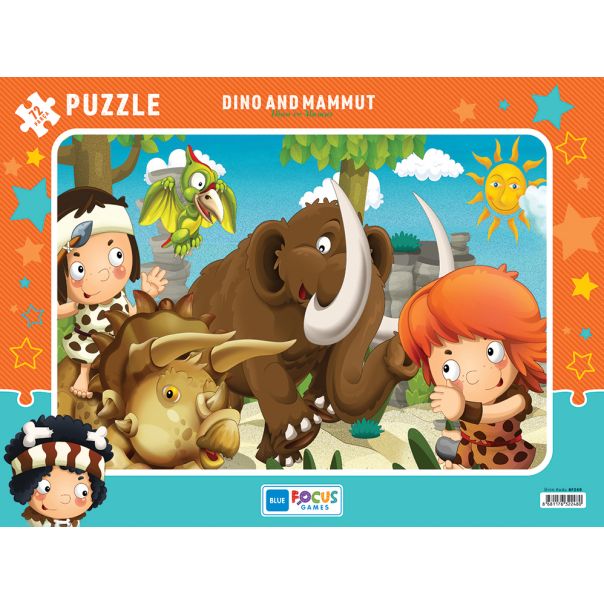 BLUE FOCUS Puzzle Dino I Mamut – 72 delova