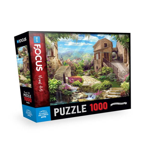 BLUE FOCUS Puzzle Kuća u cveću- 1.000 delova