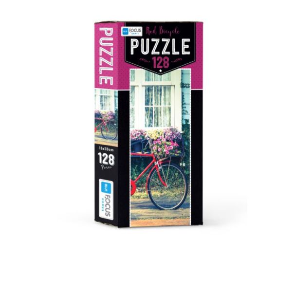 BLUE FOCUS Puzzle Crvena bicikla - 128 delova