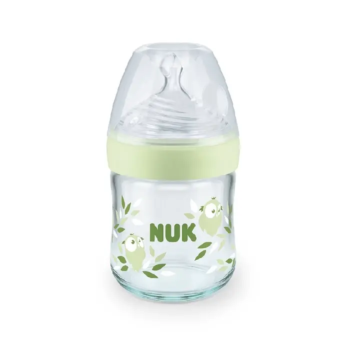 Nuk Staklena flašica za bebe, 120ml, Svetlozelena