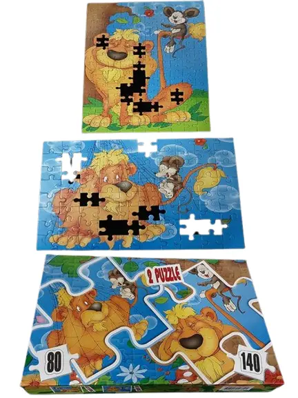 PUZZLE Lav i miš, 80, 140 delova