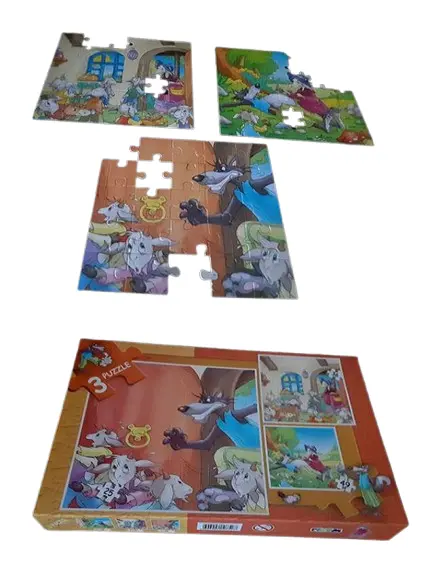 PUZZLE Vuk i sedam jarića, 25, 36, 49 delova