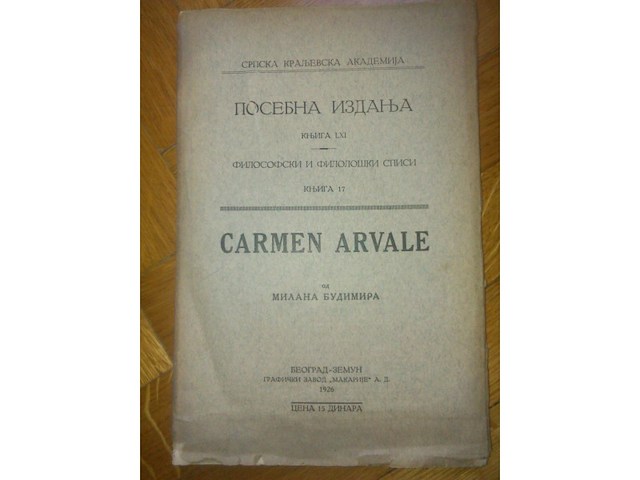 Carmen Arvale - Milan Budimir - 1926