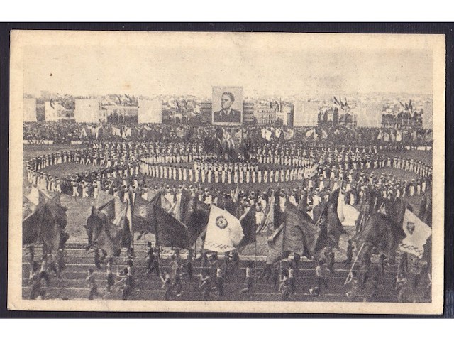 beograd - fiskulturni SLET tito stadion jna 1947