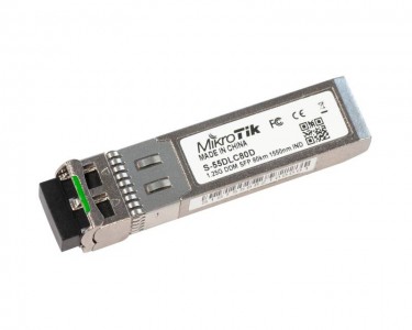 MIKROTIK (S-55DLC80D) SFP primopredajni modul 1.25G MM 80km 1550nm