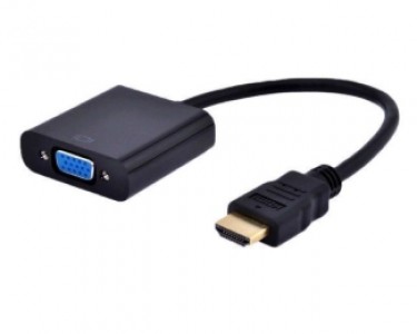 FAST ASIA Adapter-konvertor HDMI (M) - VGA (F) crni