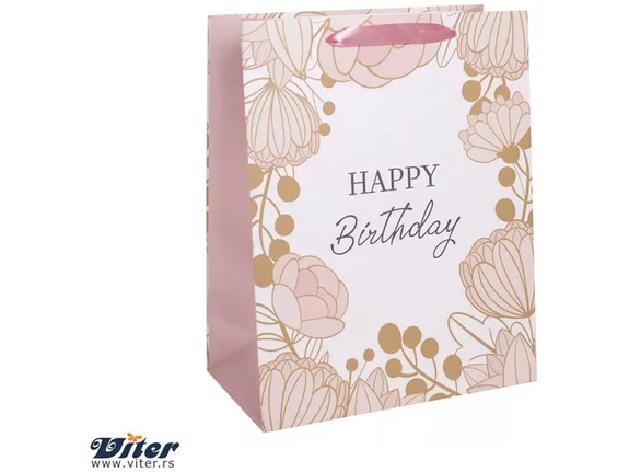 Viter Kesa happy birthday in pink flowers
