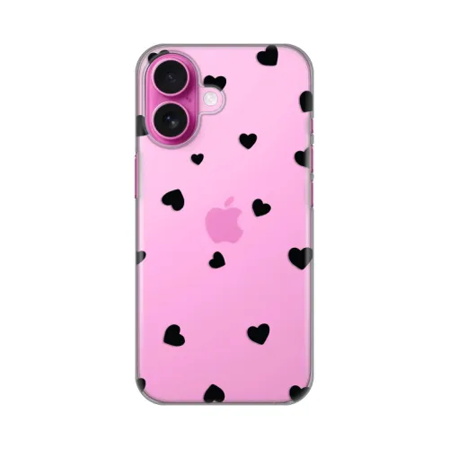 Silikonska futrola - maska print Skin za iPhone 16 6.1 Hearts