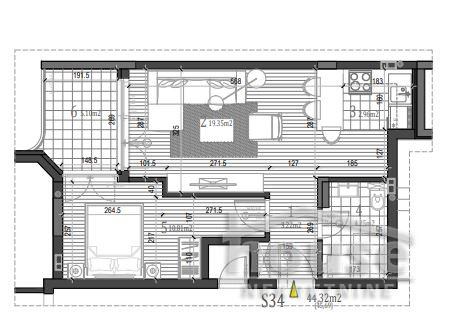 Stan,NOVI SAD,NOVA DETELINARA 44m2,122364€ , ID: 1062636