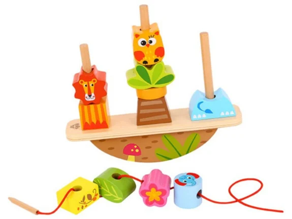 Tooky toy Drveni balans blokovi životinje