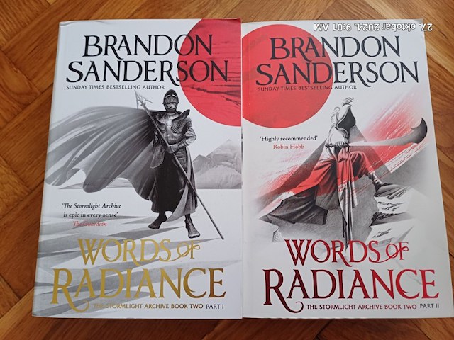 BRANDON SANDERSON, WORDS OF RADIANCE 1-2