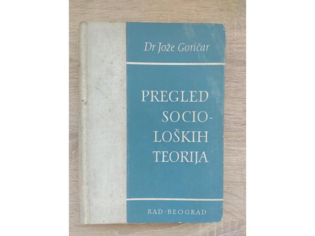 Pregled socioloških teorija - Jože Goričar