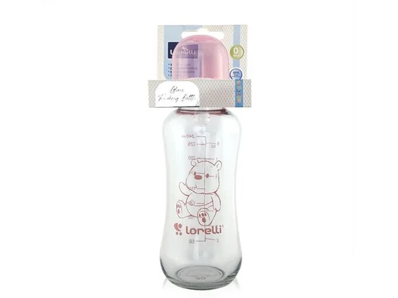 Lorelli Bertoni Staklena flašica 240ml 6m+