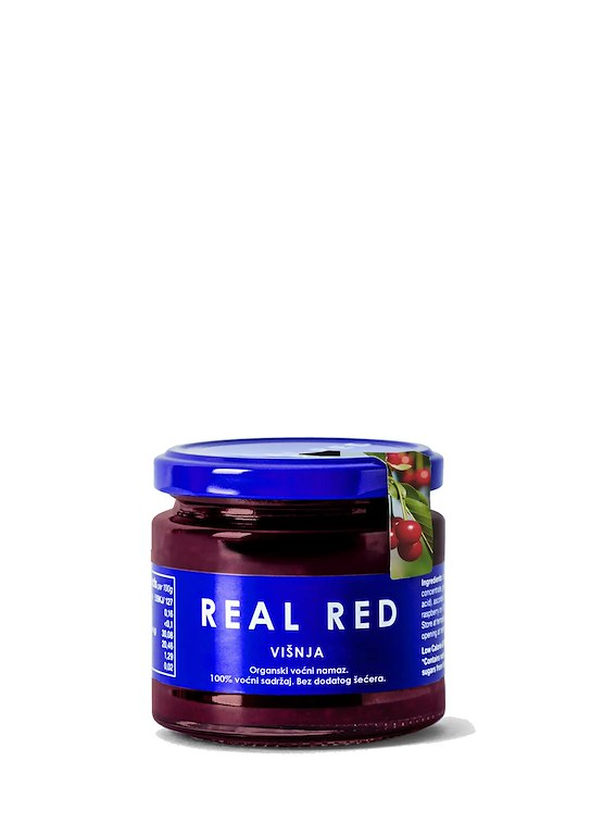 REAL RED Organski Voćni namaz od višnje, 200g