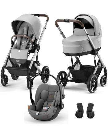 Cybex Balios S kolica za bebe 3 u 1 sa Cloud G i-Size auto sedištem - Lava Grey