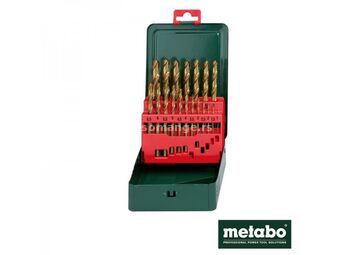 Metabo HSS-TIN set titanijumskih burgija za metal 19 komada 1,0-10mm 627156000