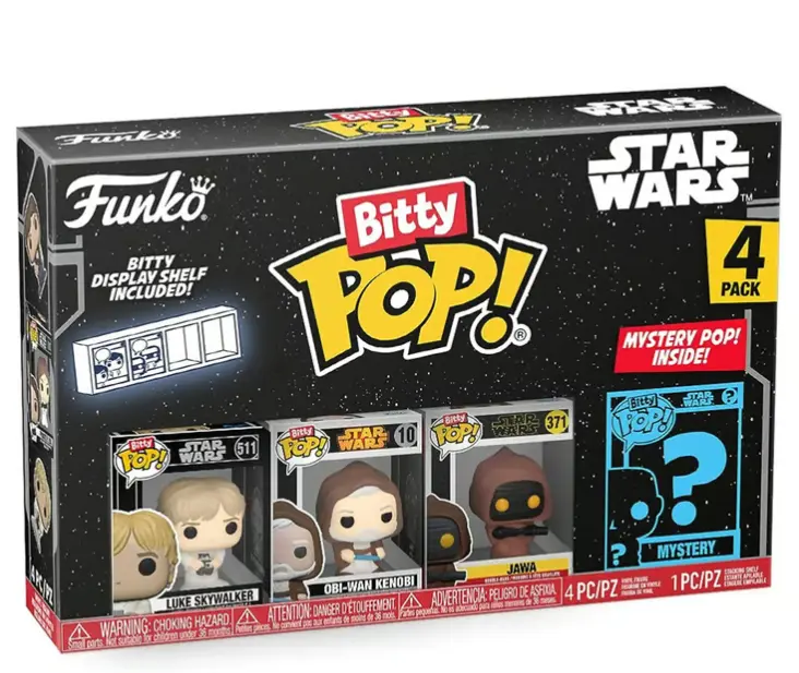 Funko Bitty POP!: Star Wars: Figurice Luke, 4 komada