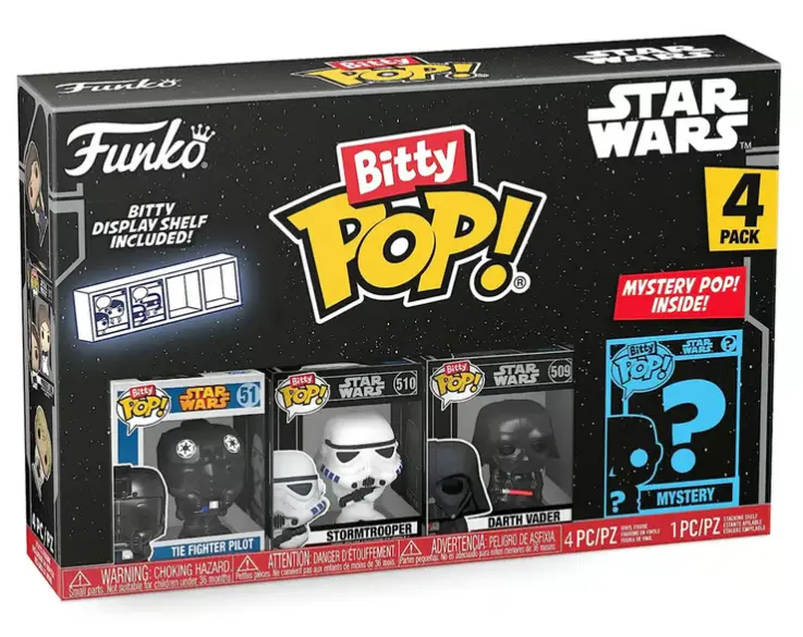 Funko Bitty POP!: Star Wars Figurice Darth Vader, 4 komada