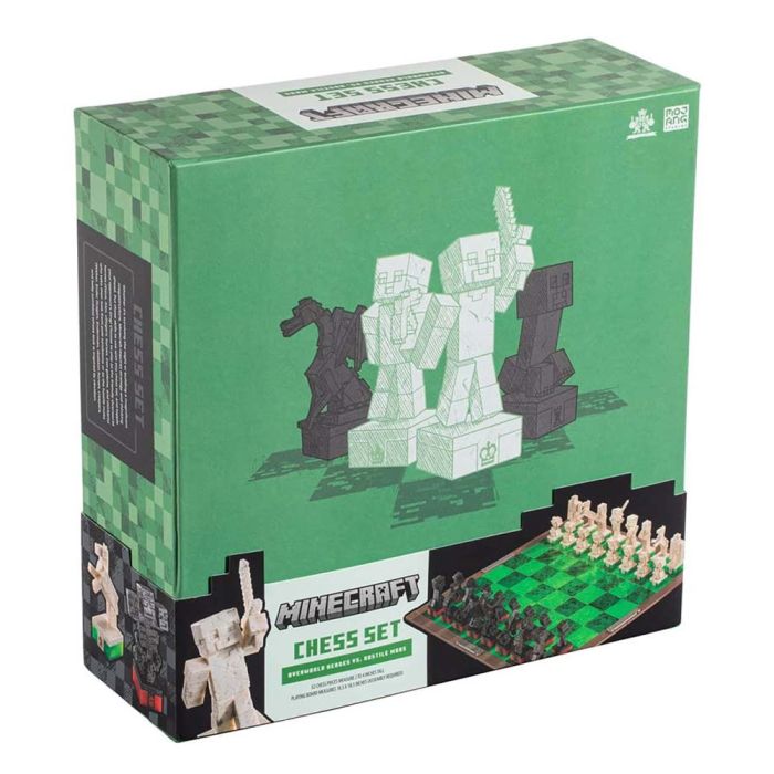 Minecraft - Overworld Heroes VS. Hostile Mobs Chess Set