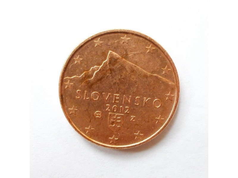 Slovačka 1 euro cent 2012