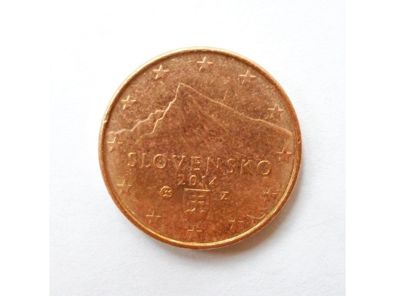 Slovačka 1 euro cent 2014