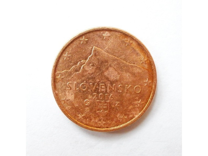 Slovačka 1 euro cent 2016