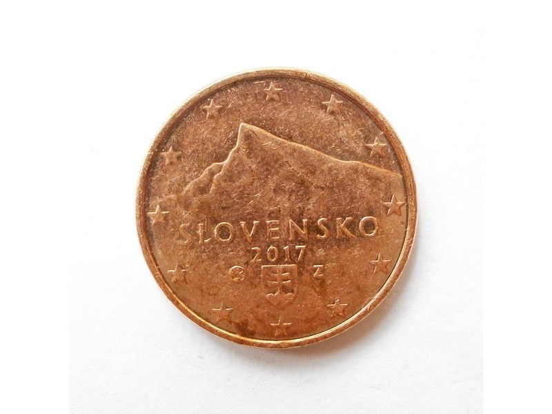 Slovačka 1 euro cent 2017