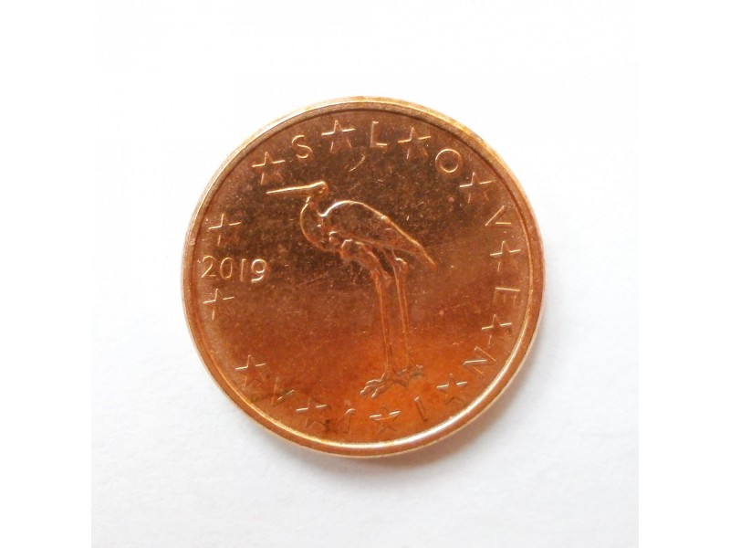 Slovenija 1 euro cent 2019